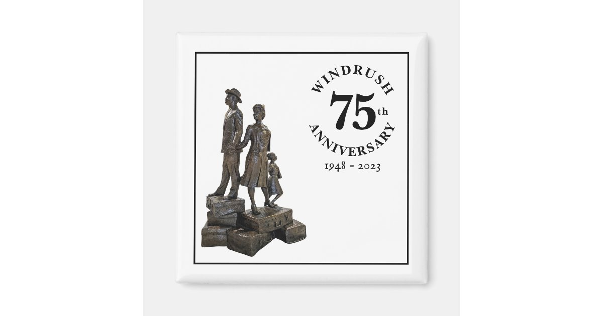 Windrush 75th Anniversary Statue Magnet | Zazzle