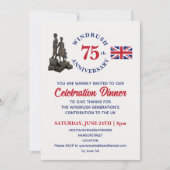 WINDRUSH 75th Anniversary Union Jack Invitation | Zazzle