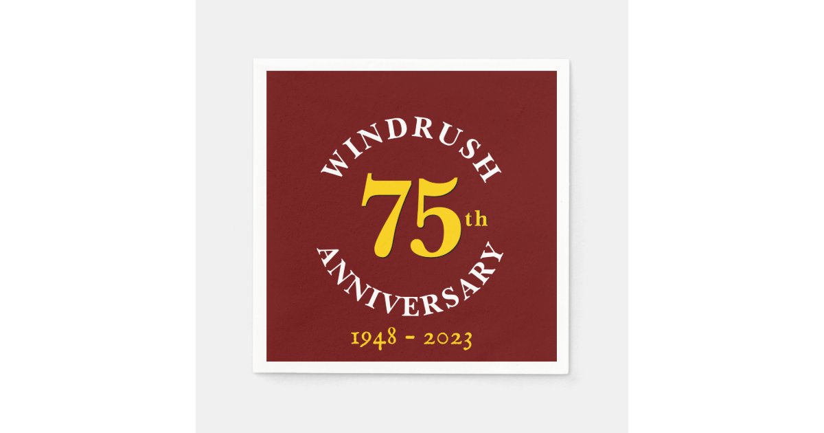 Windrush Generation 75th Anniversary Paper Napkins | Zazzle