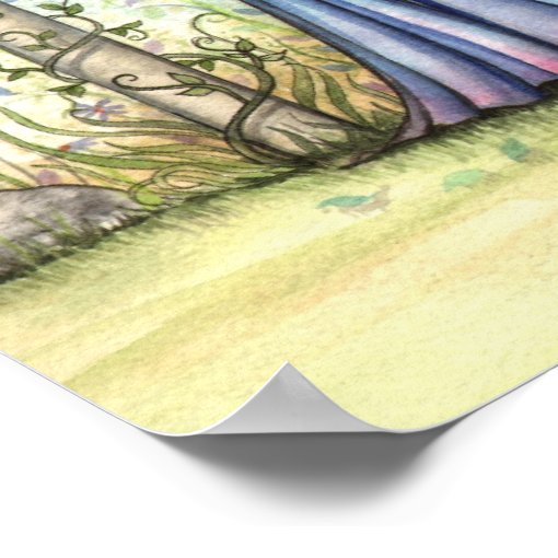 Winds of Spring Fairy Art Poster Print | Zazzle