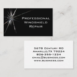 Windshield Repair Business Card | Zazzle