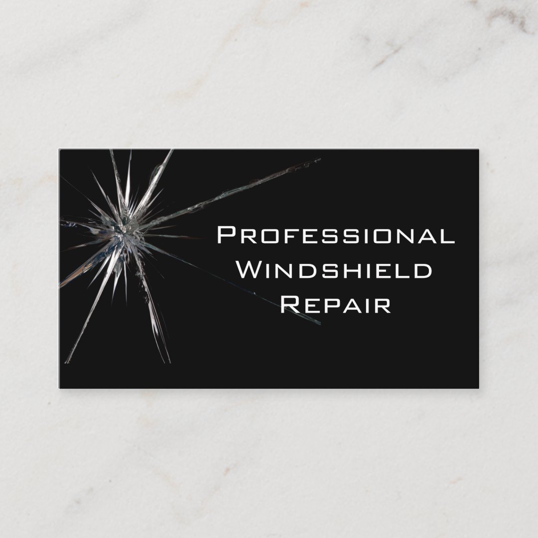 Windshield Repair Business Card | Zazzle