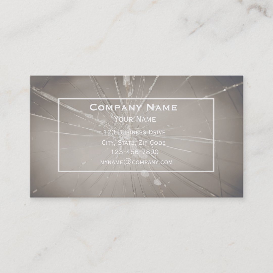 Windshield Repair Business Card | Zazzle