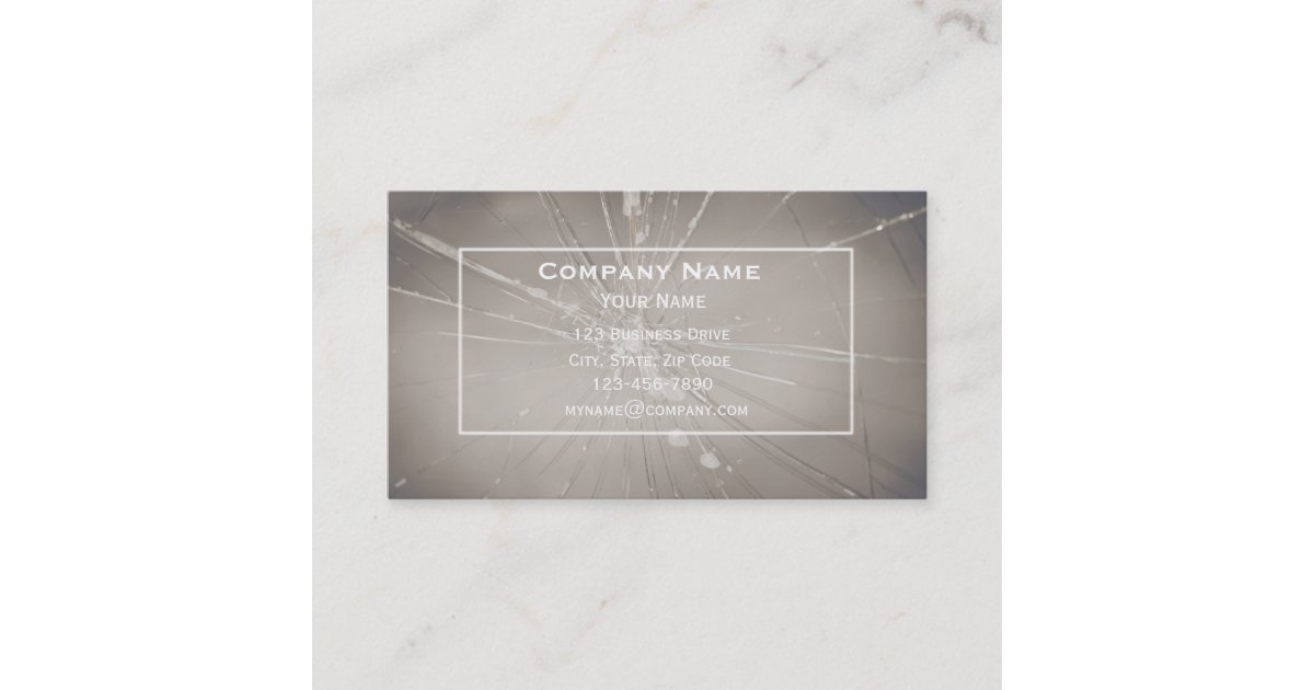 Windshield Repair Business Card | Zazzle