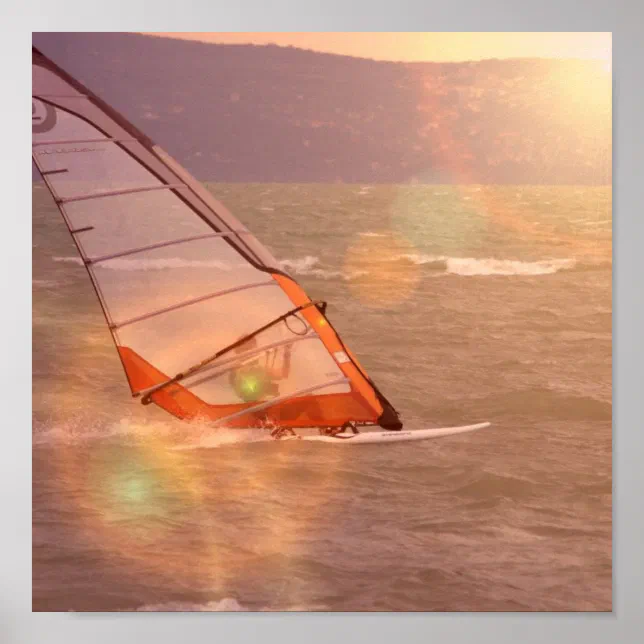 Windsurf Design Poster | Zazzle