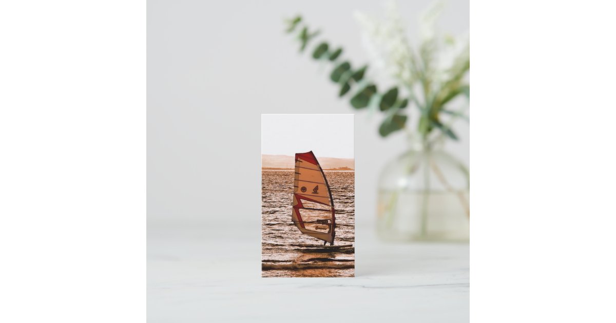 WINDSURFING BUSINESS CARD | Zazzle