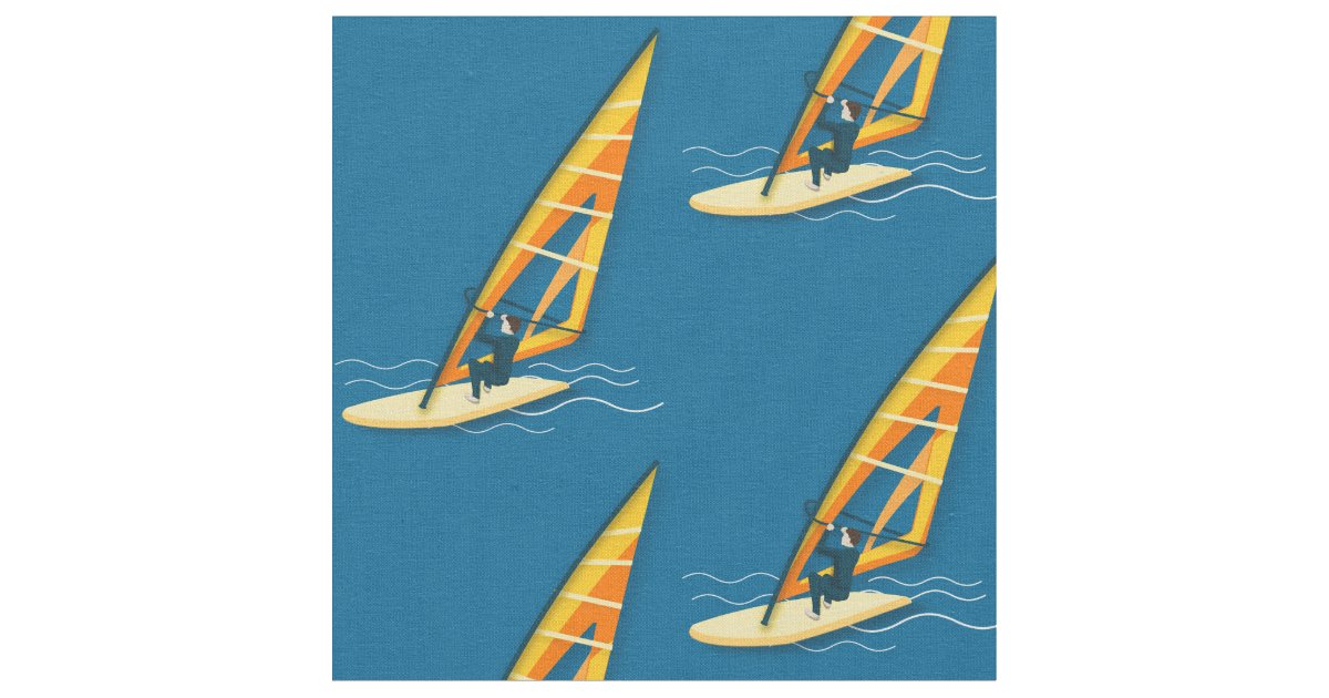 Windsurfing Fabric | Zazzle