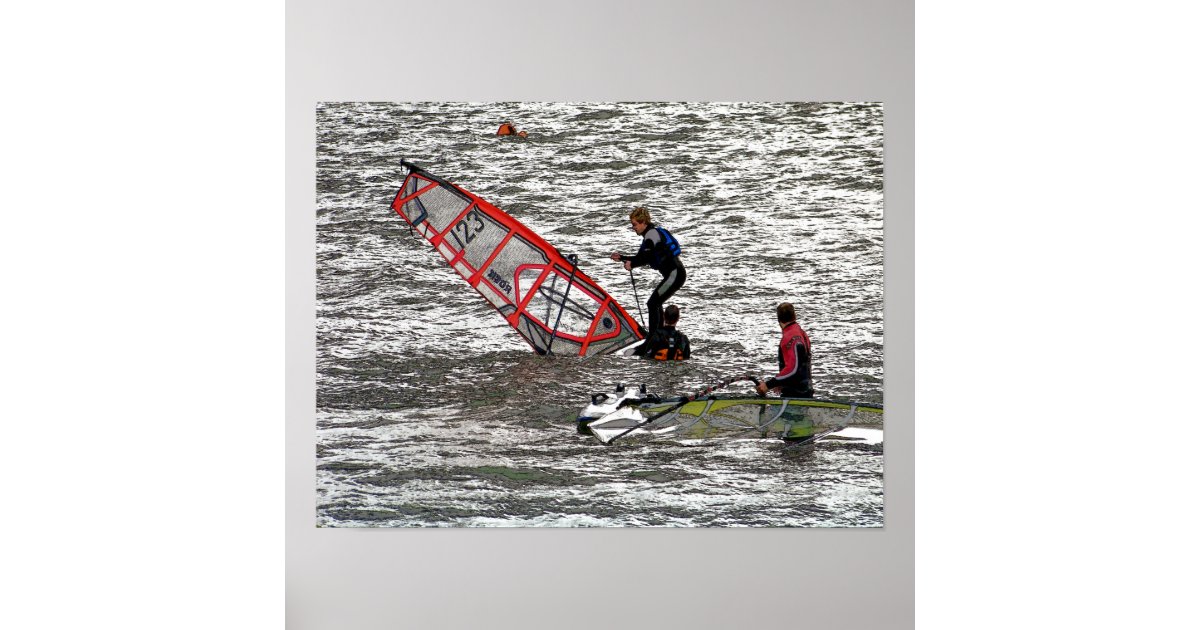 WINDSURFING POSTER | Zazzle