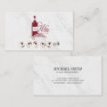 Wine and Marble Punch Card | Zazzle