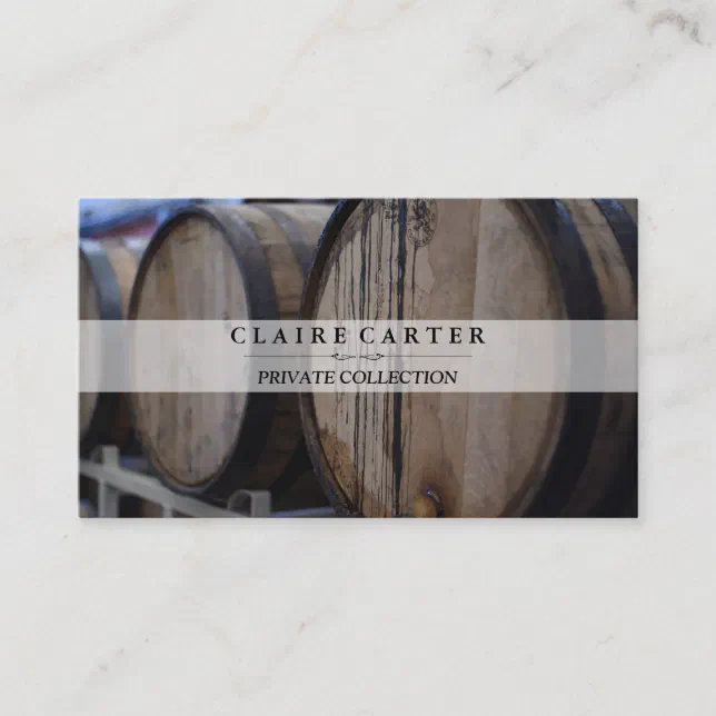 Wine Barrels Business Card | Zazzle