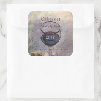 Wine bottle label sticker | Zazzle