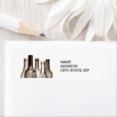WINE BOTTLES WINE LOVERS ADDRESS LABELS | Zazzle