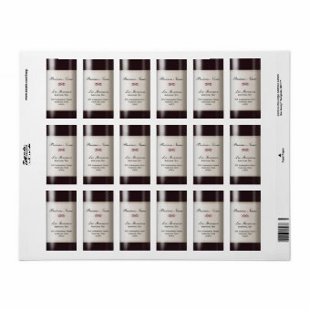 Wine Business Address Label | Zazzle