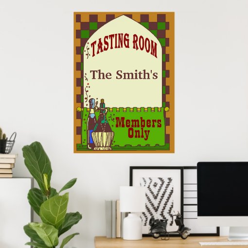 Wine Cellar Tasting Room Poster | Zazzle
