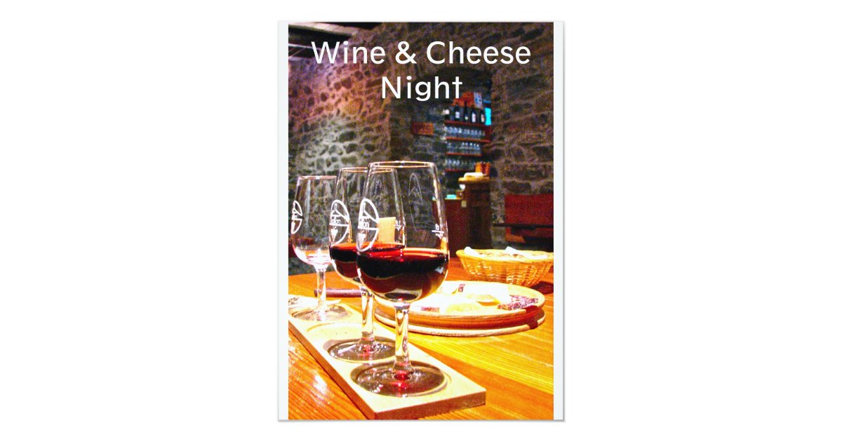 Wine & Cheese Night Invitations | Zazzle.com