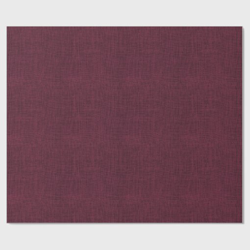 Wine Colored Burlap Texture Wrapping Paper | Zazzle