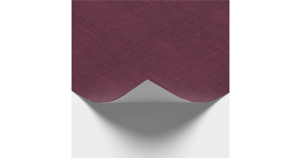 Wine Colored Burlap Texture Wrapping Paper | Zazzle