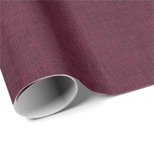 Wine Colored Burlap Texture Wrapping Paper | Zazzle