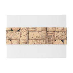 Wine Corks Belly Bands Invitation Belly Band | Zazzle
