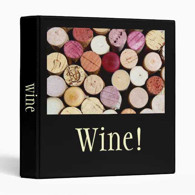 wine corks binder | Zazzle