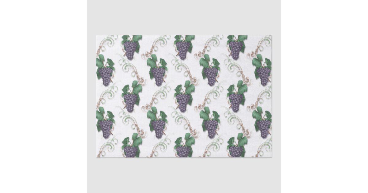 Wine grape gift tissue paper | Zazzle