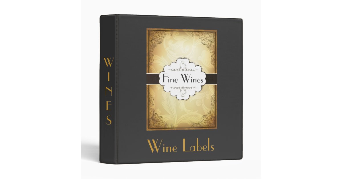 Wine Labels Binder | Zazzle