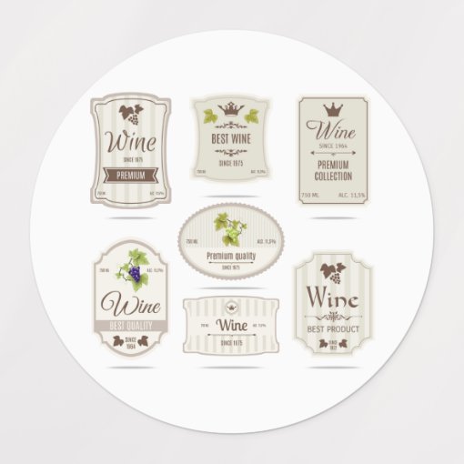 Wine Logo Labels | Zazzle