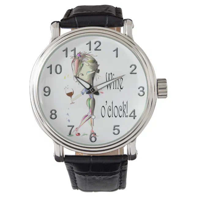 Wine O'Clock Watch | Zazzle