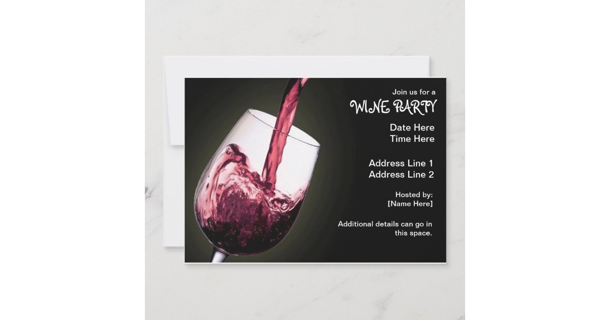 Wine Party Invitations | Zazzle