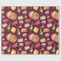 Wine Pattern Wrapping Paper | Zazzle