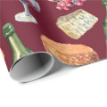 Wine Pattern Wrapping Paper | Zazzle