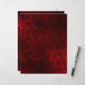Wine Red Floral Patterned Scrapbook Paper | Zazzle