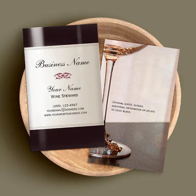 Wine Steward Business Card | Zazzle