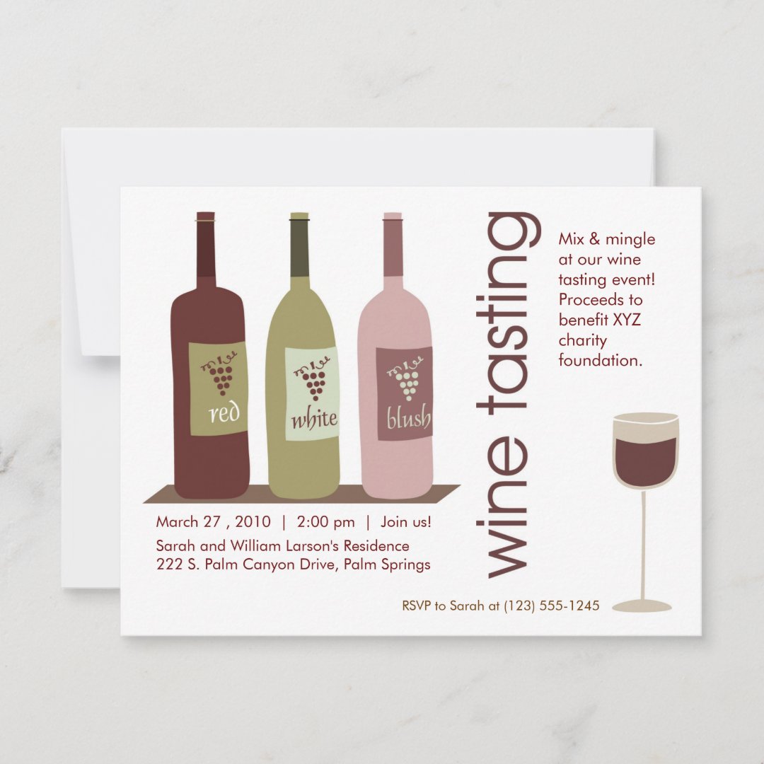 Wine Tasting Invitation | Zazzle