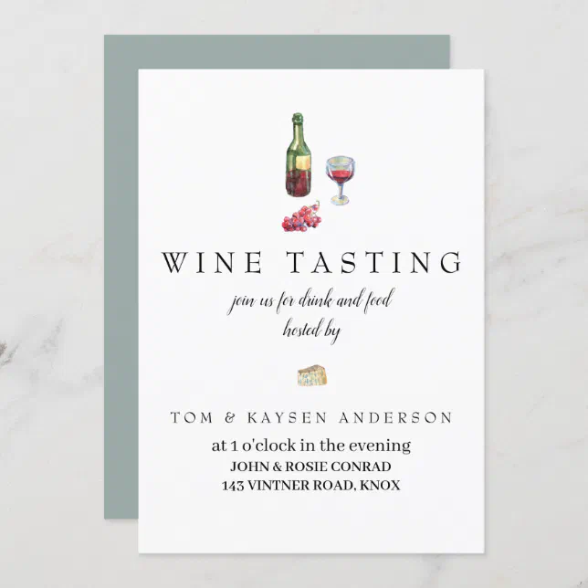 wine tasting invitation | Zazzle