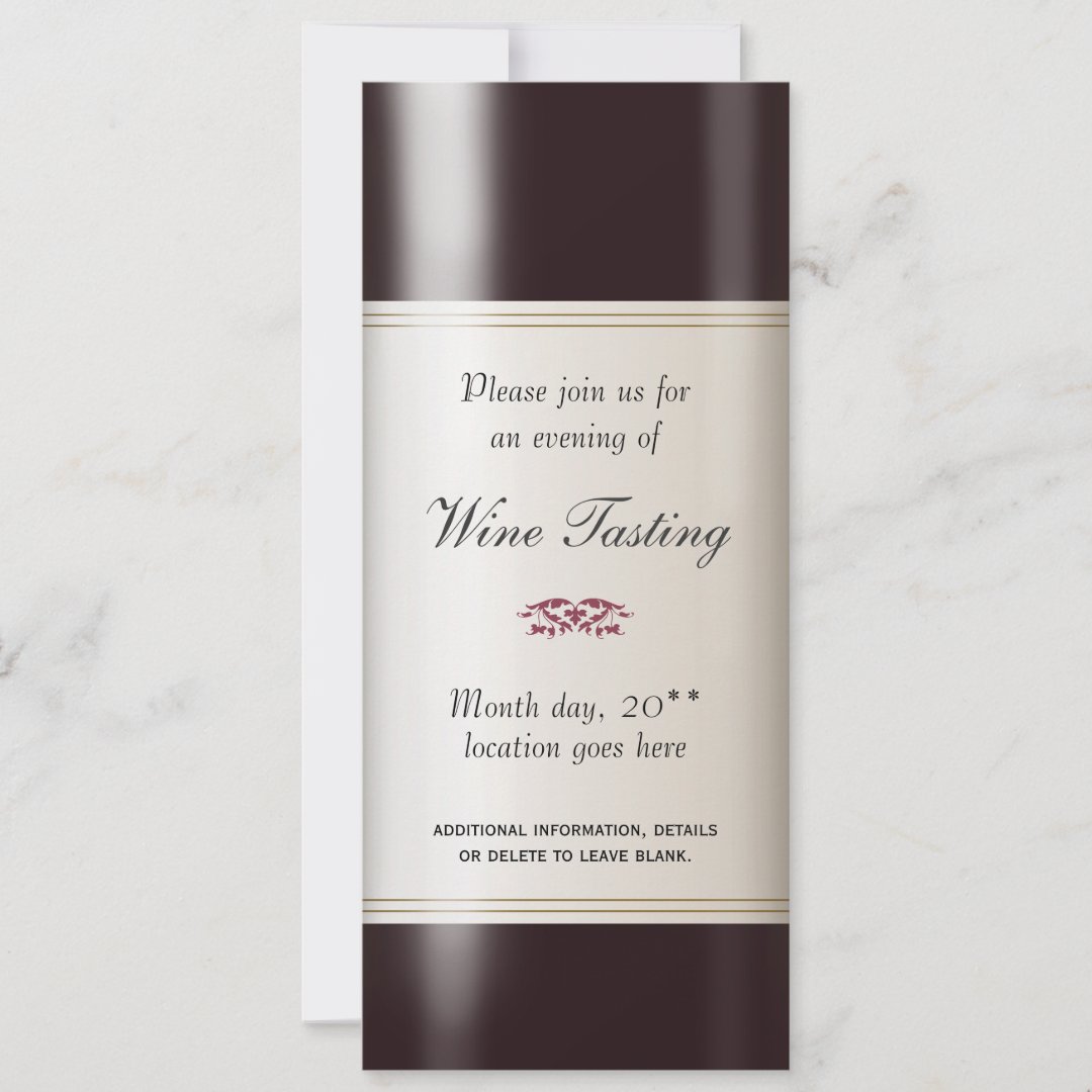 Wine Tasting Invitation | Zazzle