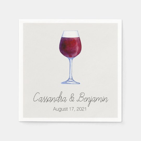 Wine Tasting Party or Shower Cocktail Napkins | Zazzle.com