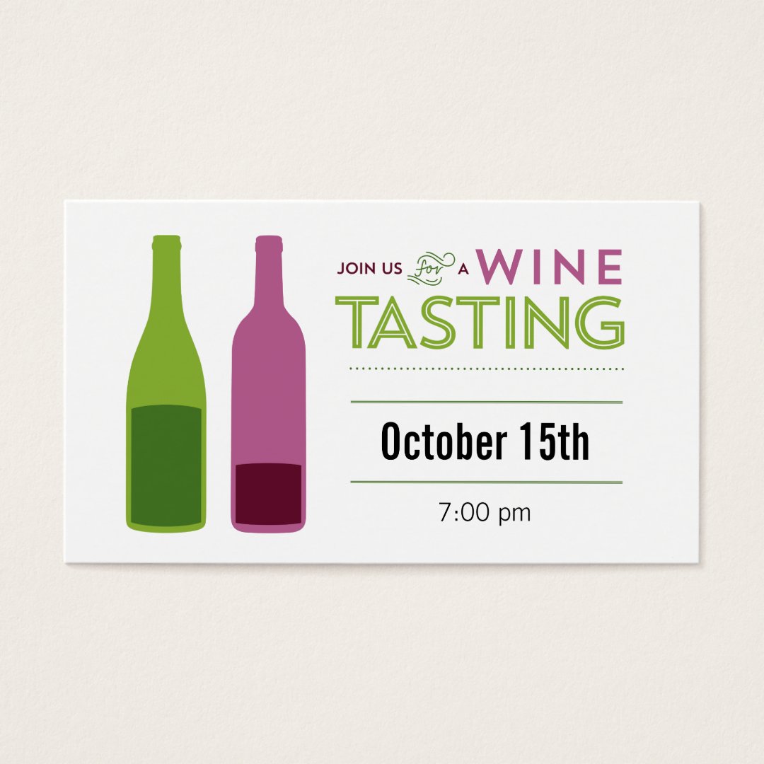 Wine Tasting Ticket | Zazzle