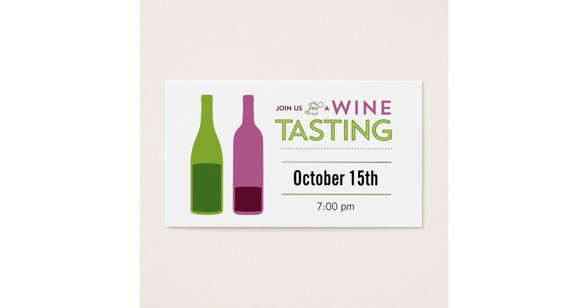 Wine Tasting Ticket | Zazzle