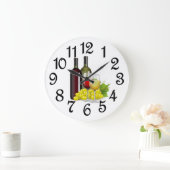 Wine Time Large Clock | Zazzle