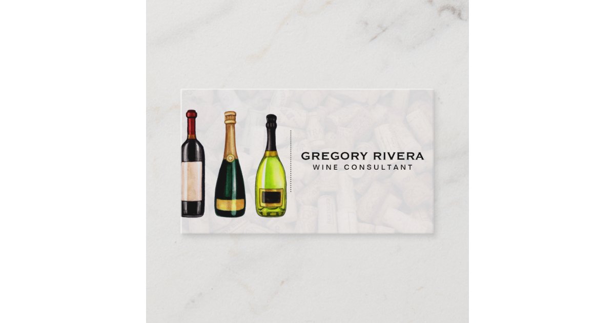 Wine Varieties | Vineyard | Tastings Business Card | Zazzle