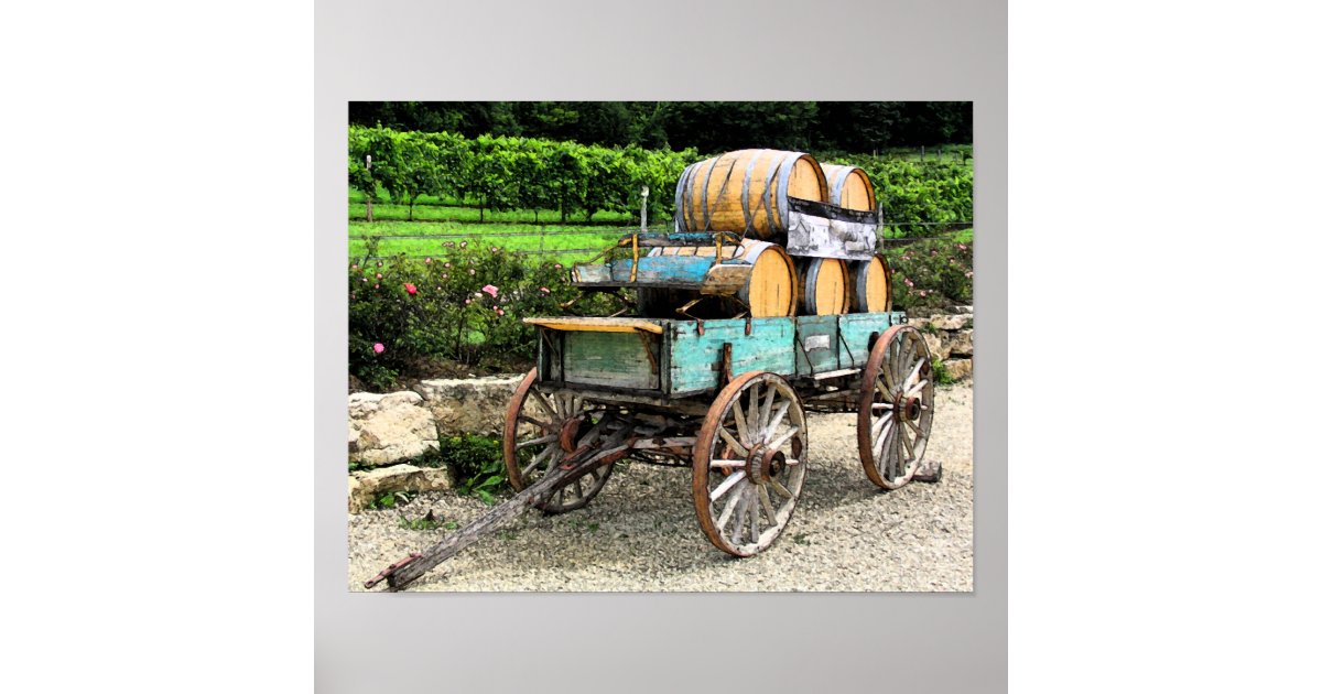 Wine Wagon Poster | Zazzle