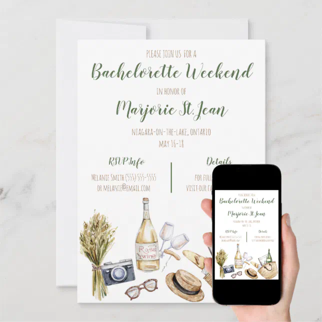 Winery Girls Weekend Invitation | Zazzle