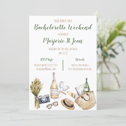 Winery Girls Weekend Invitation | Zazzle