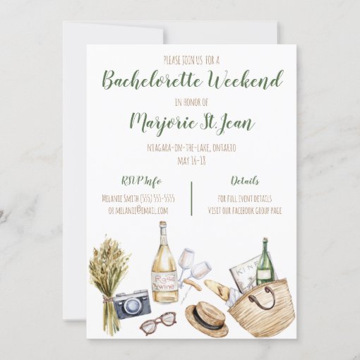 Winery Girls Weekend Invitation | Zazzle