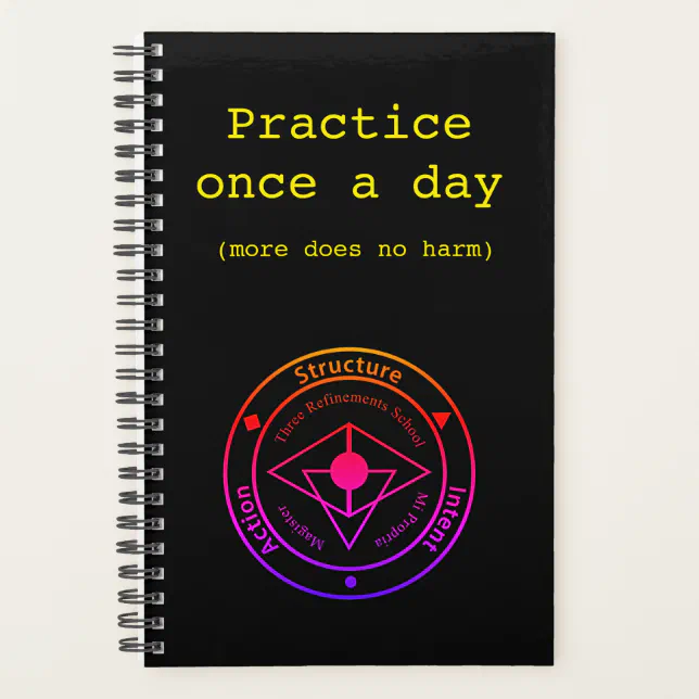 Wing Chun Training Journal (Black) Planner | Zazzle