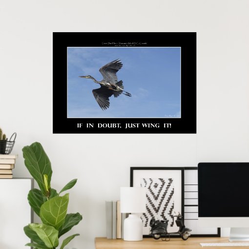 WING IT! Motivational Poster | Zazzle