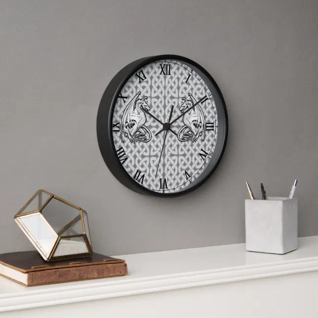Winged Dragon Clock | Zazzle