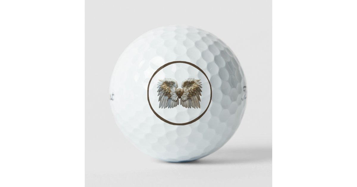 Winged Precision Golf Balls | Zazzle