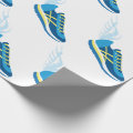Winged Running Shoe Wrapping Paper | Zazzle